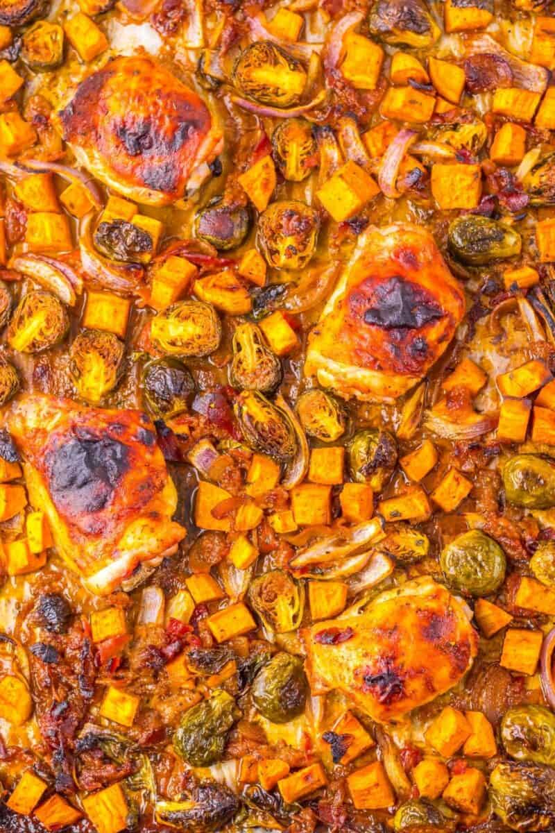 Maple Dijon Chicken Sheet Pan